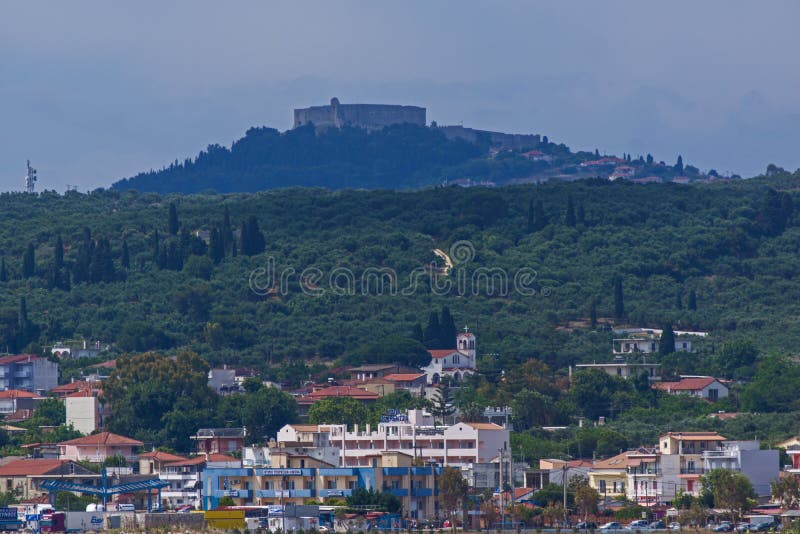 Panoramic View of Town of Kyllini, Peloponnese, Western Greece ...