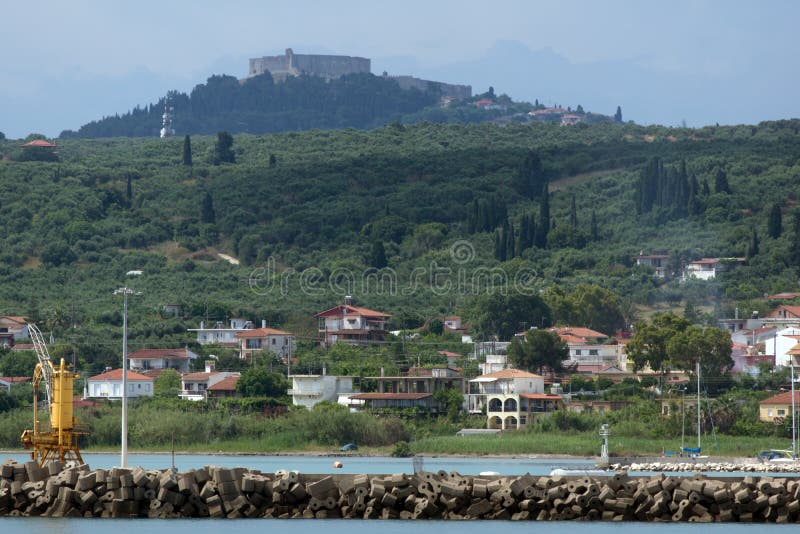 Panoramic View of Town of Kyllini, Peloponnese, Western Greece ...