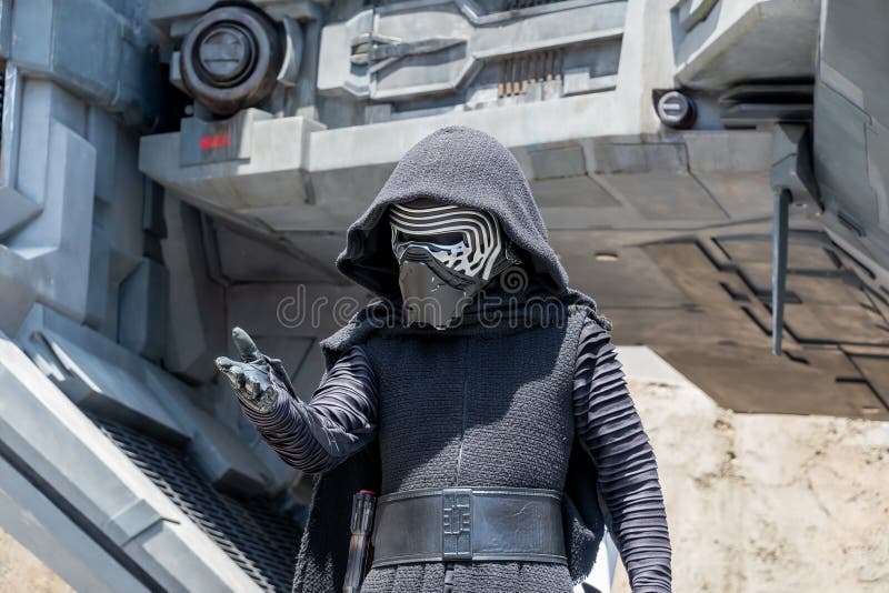 Kylo Ren Star Wars Characters at Disney Hollywood Studios Editorial ...