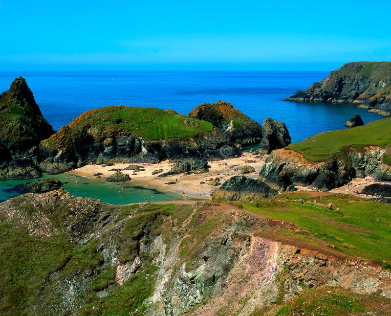 Kynance Cove Beach in Cornwall Stock Image - Image of european, england ...