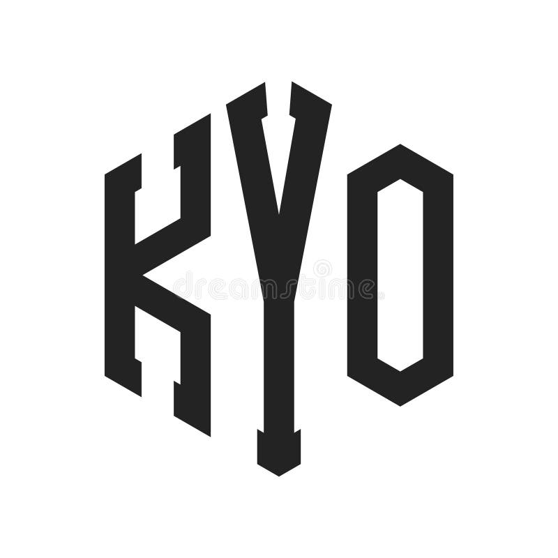KYO Logo Design. Initial Letter KYO Monogram Logo Using Hexagon Shape ...