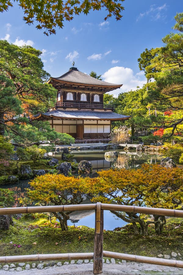 Kyoto bei Ginkakuji stockfoto. Bild von herbst, historisch - 37534204