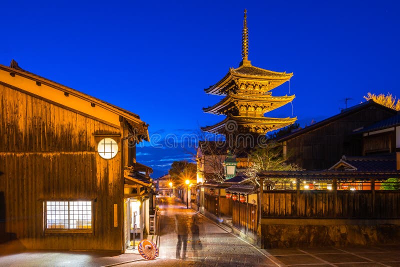 Kyoto City at Night in Japan Stock Image - Image of kyoto, night: 66659995