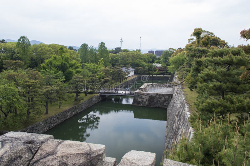 Kyoto Imperial Palace stock image. Image of asian, wall - 57712145