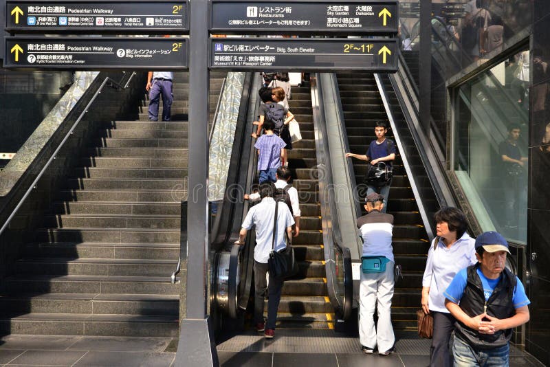 Kyoto, Japan - August 1 2017 : Main Train Station Editorial Stock Photo ...