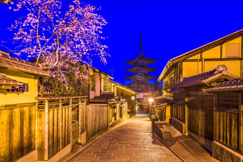 Kyoto, Japan in Spring stock image. Image of city, japanese - 90984839