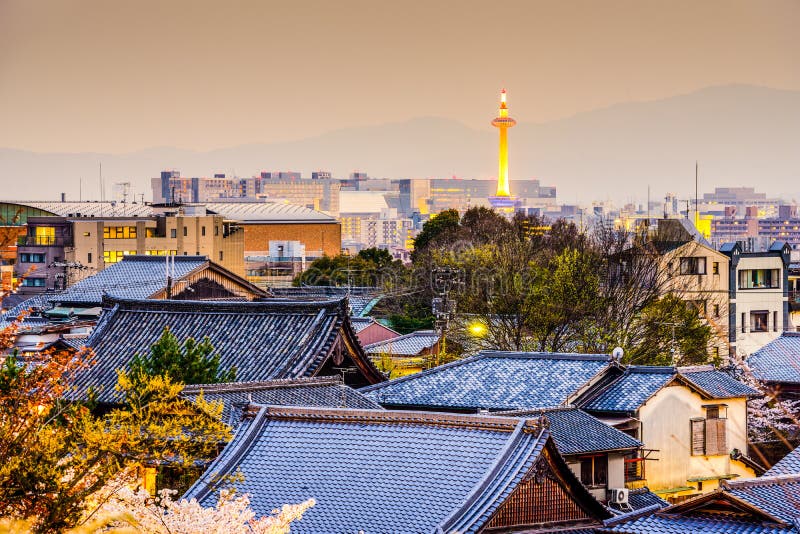 Kyoto Skyline stock photo. Image of architecture, cityscape - 50763586