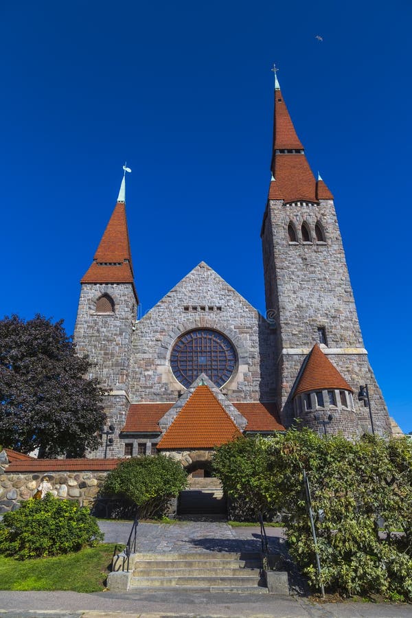 Kyrka i Tammerfors fotografering för bildbyråer. Bild av utanför - 49191421