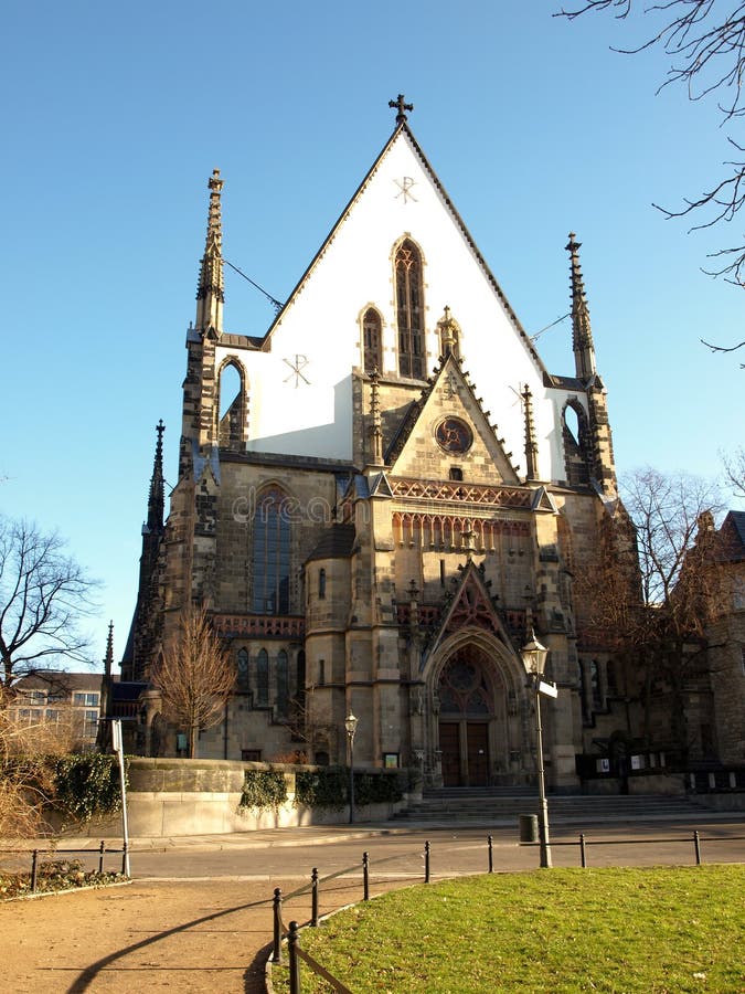 Thomaskirche Leipzig arkivfoto. Bild av fungerat, europa - 42256938
