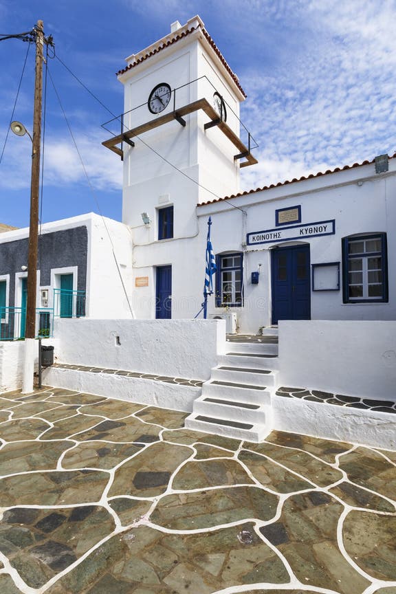 Kythnos image stock éditorial. Image du méditerranéen - 95608809