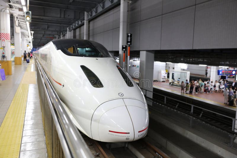 Kyushu Shinkansen 800 Series Bullet Train Editorial Stock Photo - Image ...