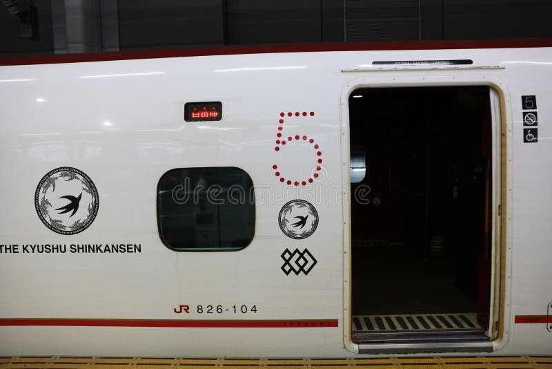Kyushu Shinkansen 800 Series Bullet Train Editorial Stock Photo - Image ...