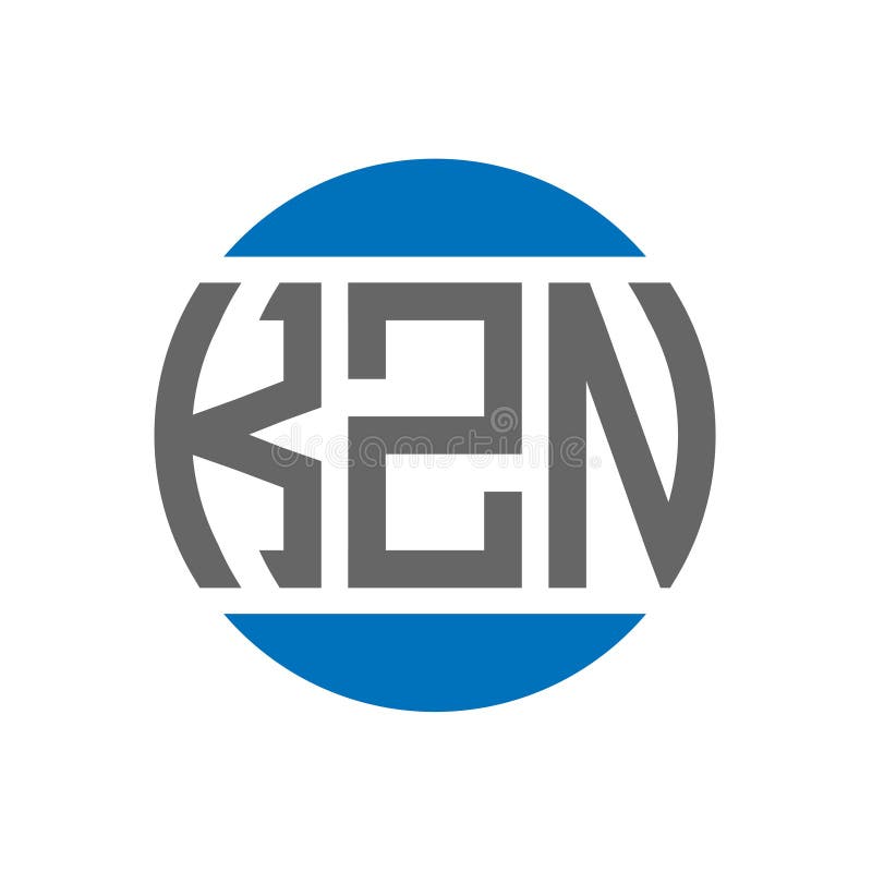 KZN Letter Logo Design on White Background. KZN Creative Initials ...