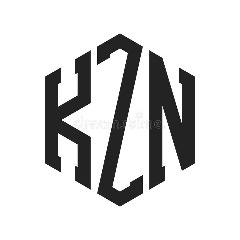 KZN Logo Design. Initial Letter KZN Monogram Logo Using Hexagon Shape ...