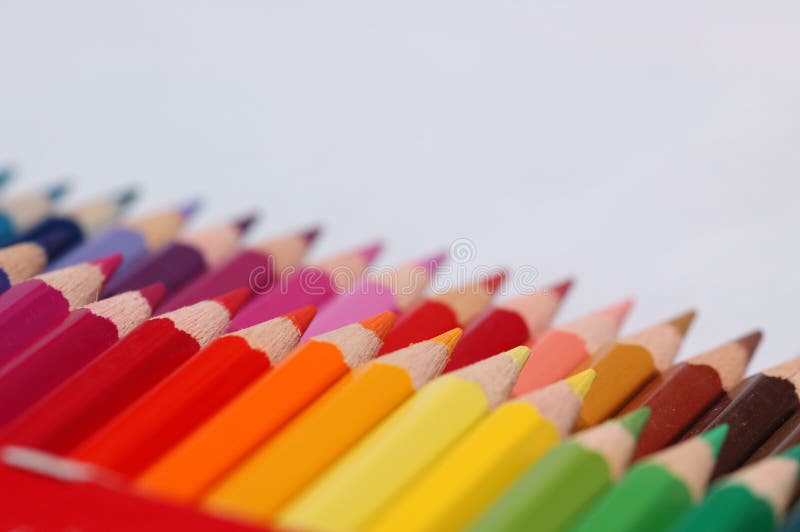 Lápices multi del color foto de archivo. Imagen de rosa - 648438