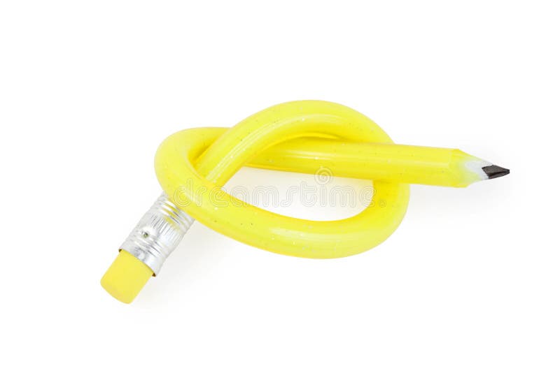 Lápiz Flexible Y Un Conjunto De Lápices De Colores Sobre Un Fondo ...