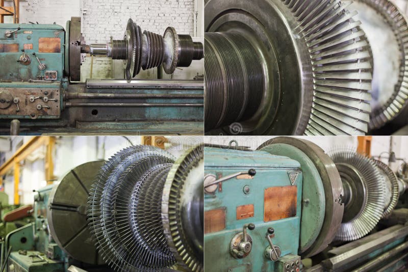 Rotor De Turbina Na Oficina Imagem de Stock - Imagem de indústria ...