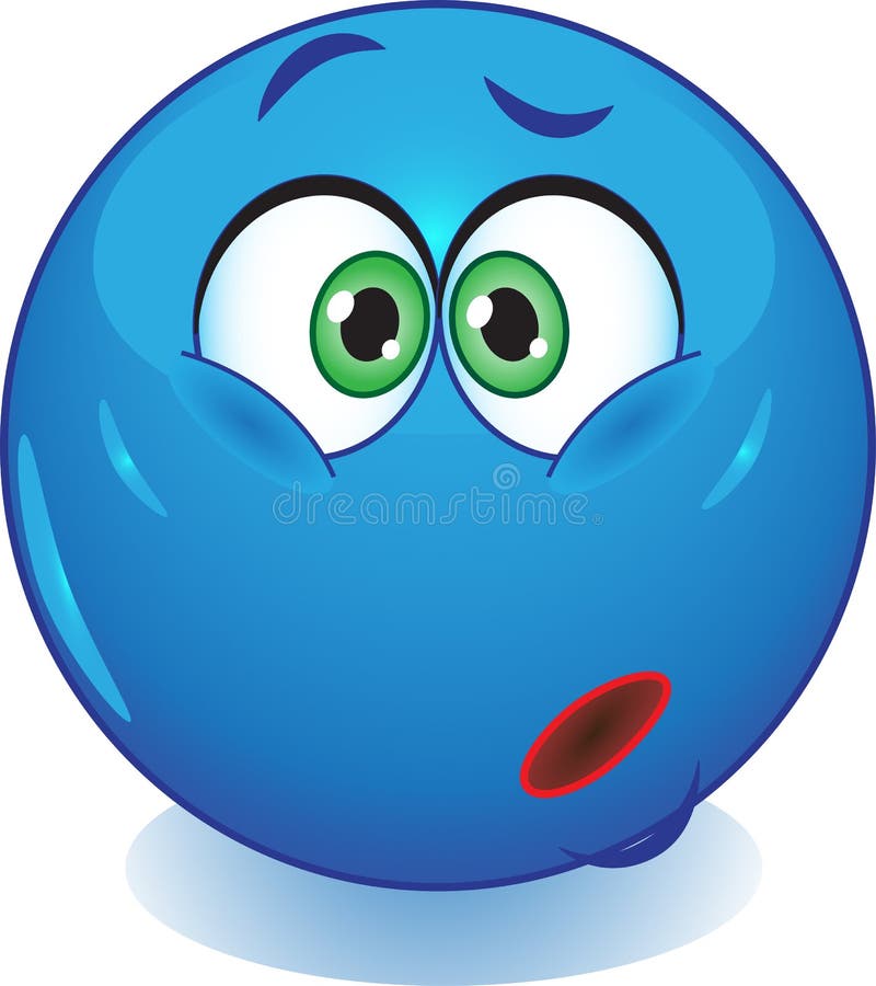 Verlegener smiley. stock abbildung. Illustration von smiley - 30473496