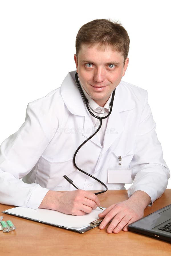 Doktor Mit Den Untersuchungslungen Des Stethoskops Eines Weiblichen ...