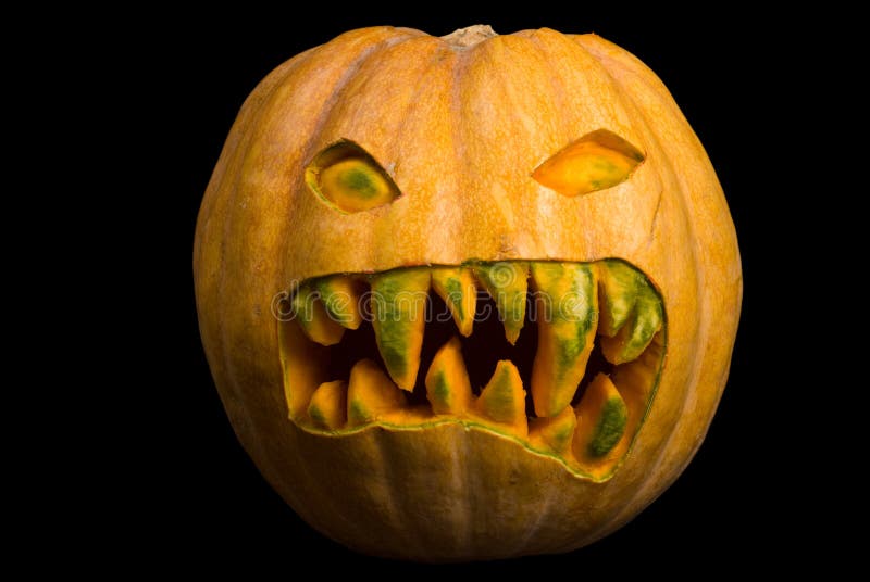 Läskig pumpa fotografering för bildbyråer. Bild av spöklikt - 9787305