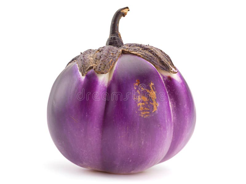 Aubergine ronde image stock. Image du légume, entier - 62791371
