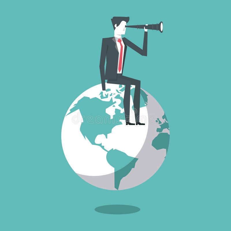 Líder Empresarial Y Visionario Ilustración del Vector - Ilustración de ...