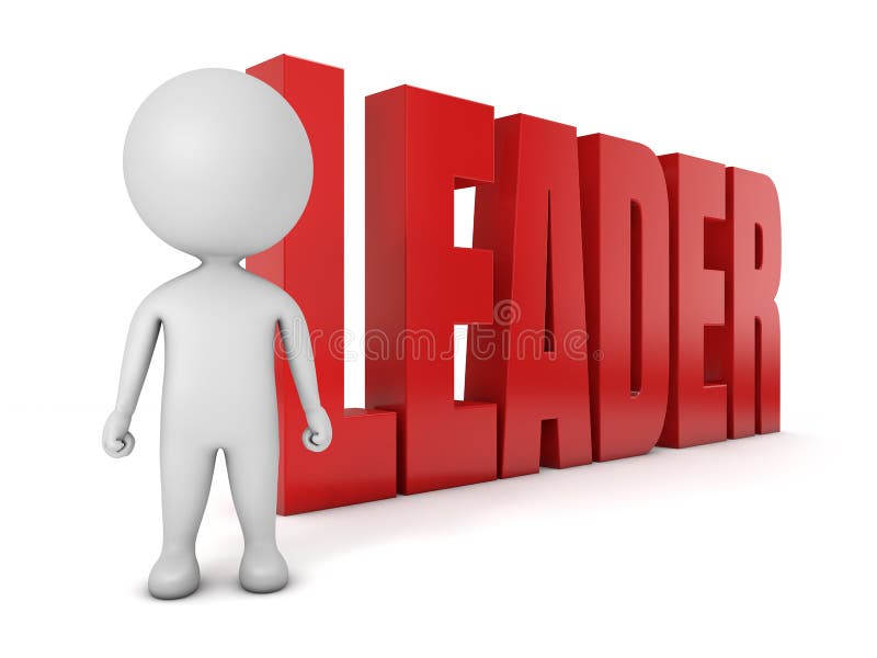 Líder lindo de la gente 3d stock de ilustración. Ilustración de ...