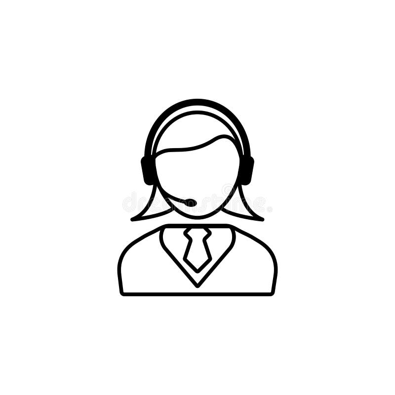 Línea Asesor En Línea Icono Ilustración del Vector - Ilustración de ...