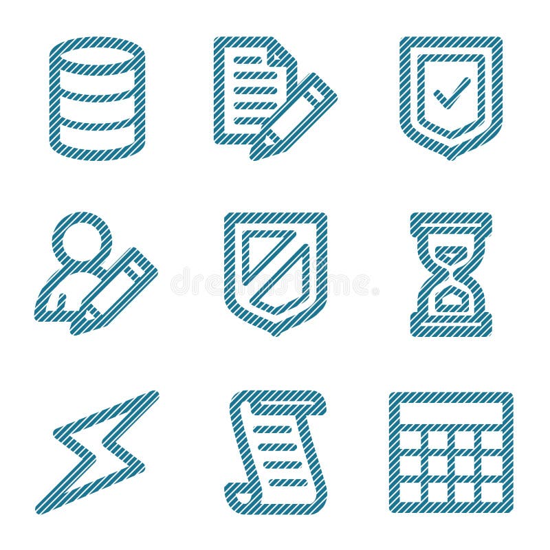 Iconos De La Base De Datos Ilustraciones Stock, Vectores, Y Clipart ...