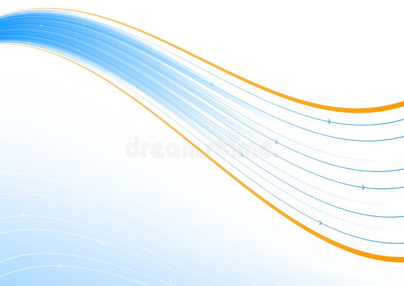Línea azul y anaranjada ilustración del vector. Ilustración de ...