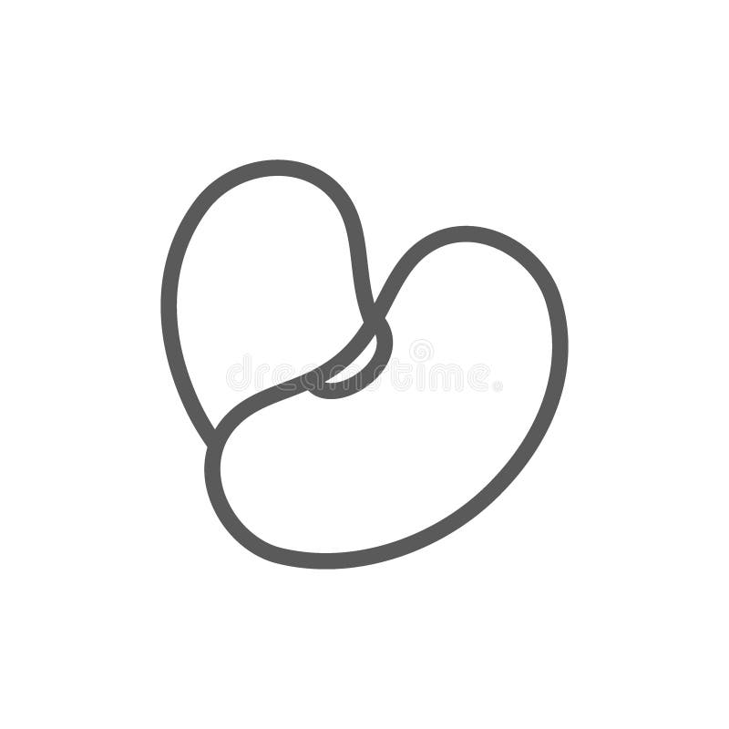 Personaje De Dibujos Animados Cocido De La Haba Ilustración del Vector ...