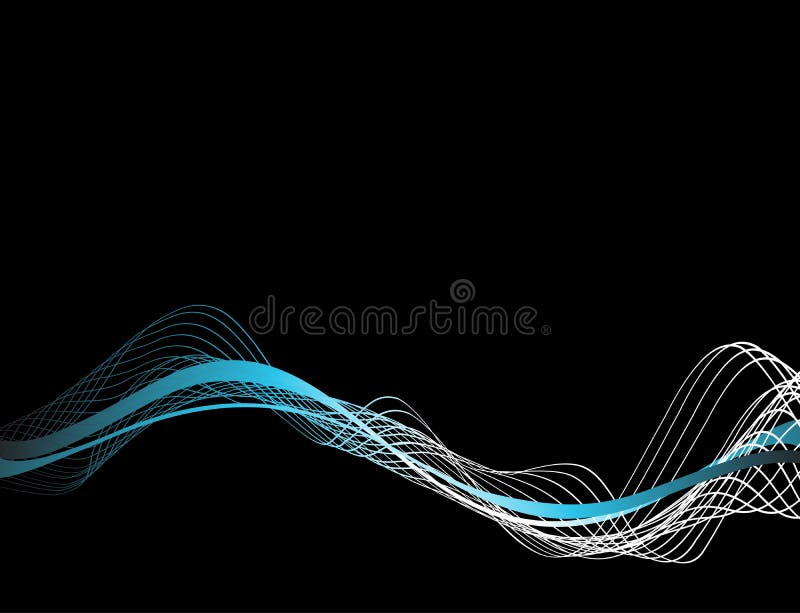 Línea Moderna De La Curva Negra Stock de ilustración - Ilustración de ...