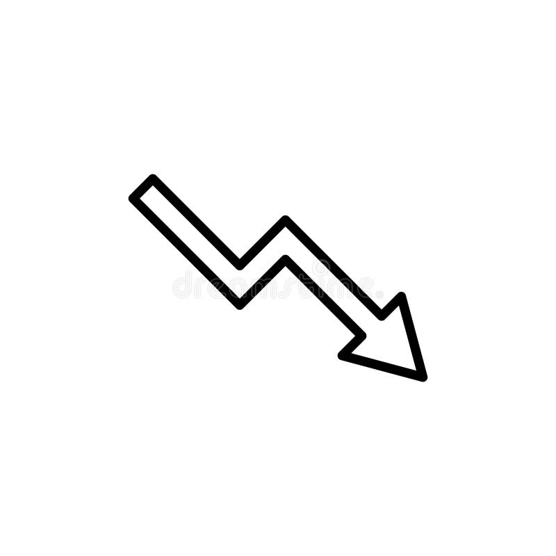 Línea Moderna Icono De La Reducción Ilustración del Vector ...