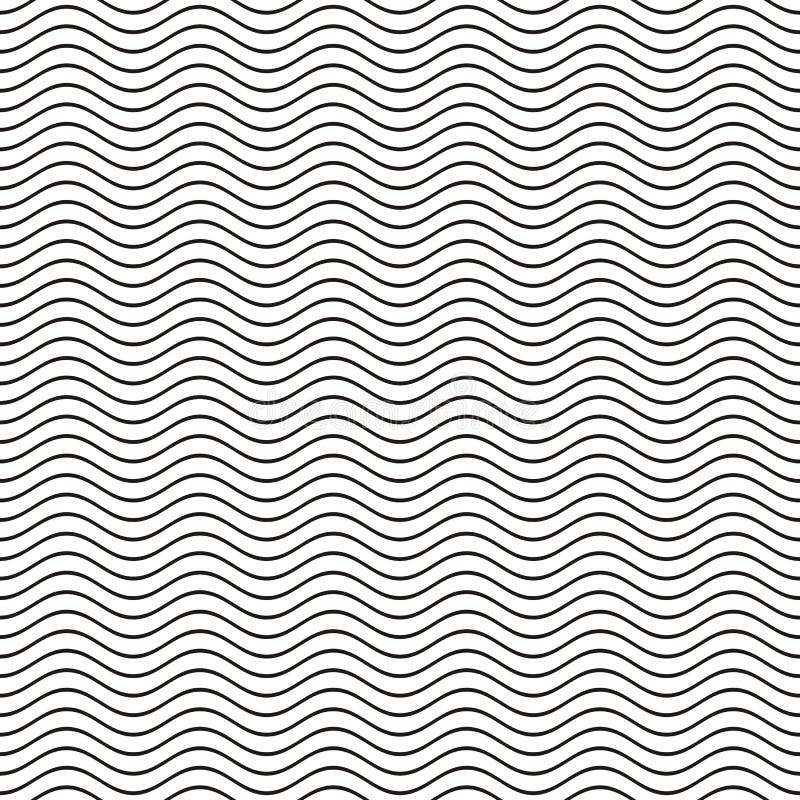 Línea Ondulada Inconsútil Modelo Ilustración del Vector - Ilustración ...
