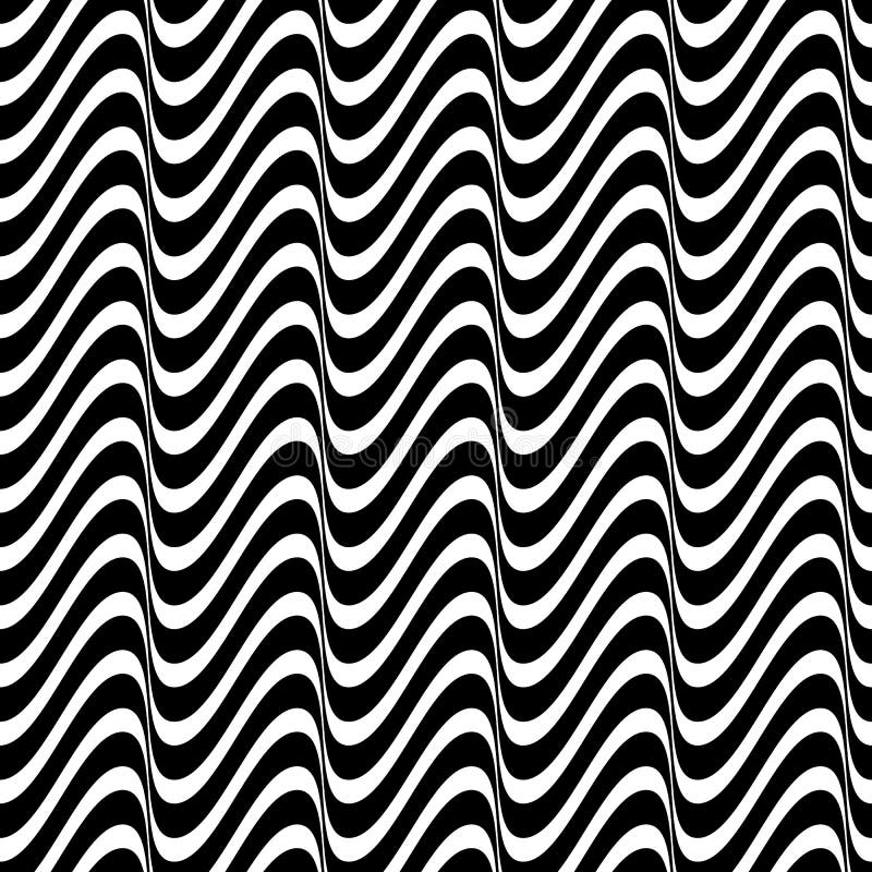 Línea Ondulada Inconsútil Modelo Ilustración del Vector - Ilustración ...