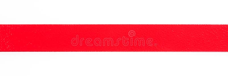 Línea Roja Aislada En El Fondo Blanco Imagen de archivo - Imagen de ...