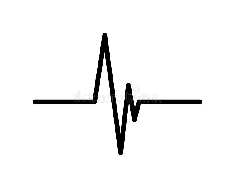 Línea vector del pulso ilustración del vector. Ilustración de medicina ...