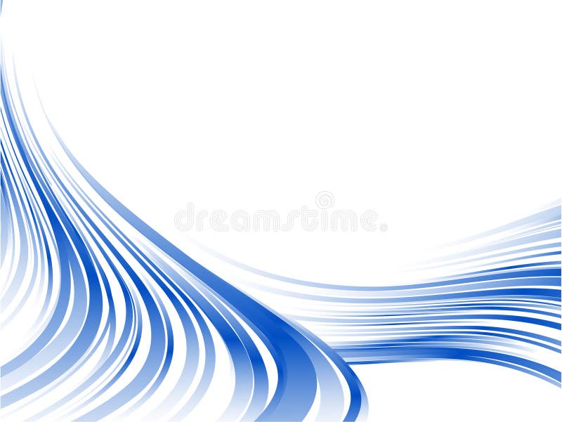 Líneas azules abstractas ilustración del vector. Ilustración de imagen ...