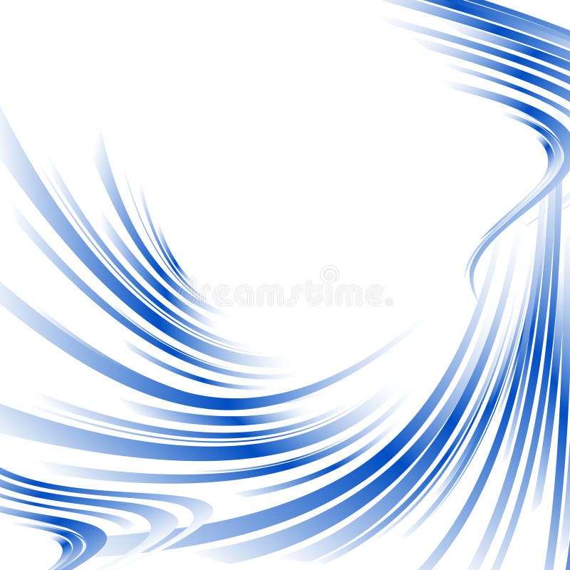 Líneas azules abstractas ilustración del vector. Ilustración de imagen ...