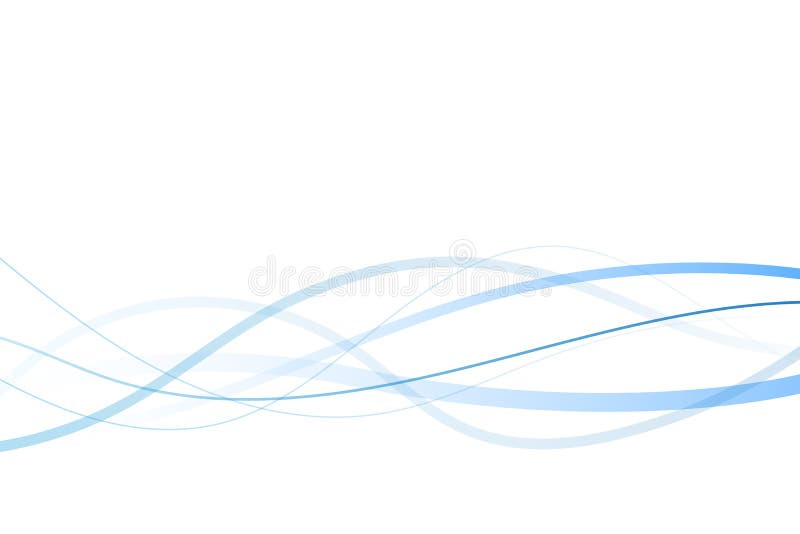 Líneas Azules Abstractas En El Fondo Blanco Ilustración del Vector ...