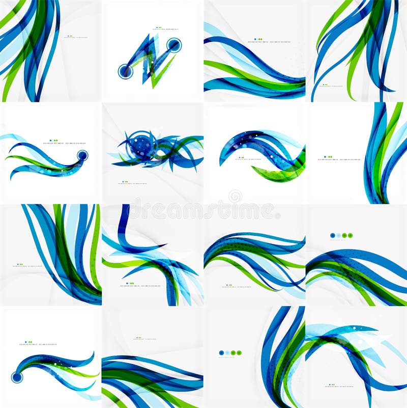 Líneas Verdes Y Azules Fondo Ilustraciones Stock, Vectores, Y Clipart ...