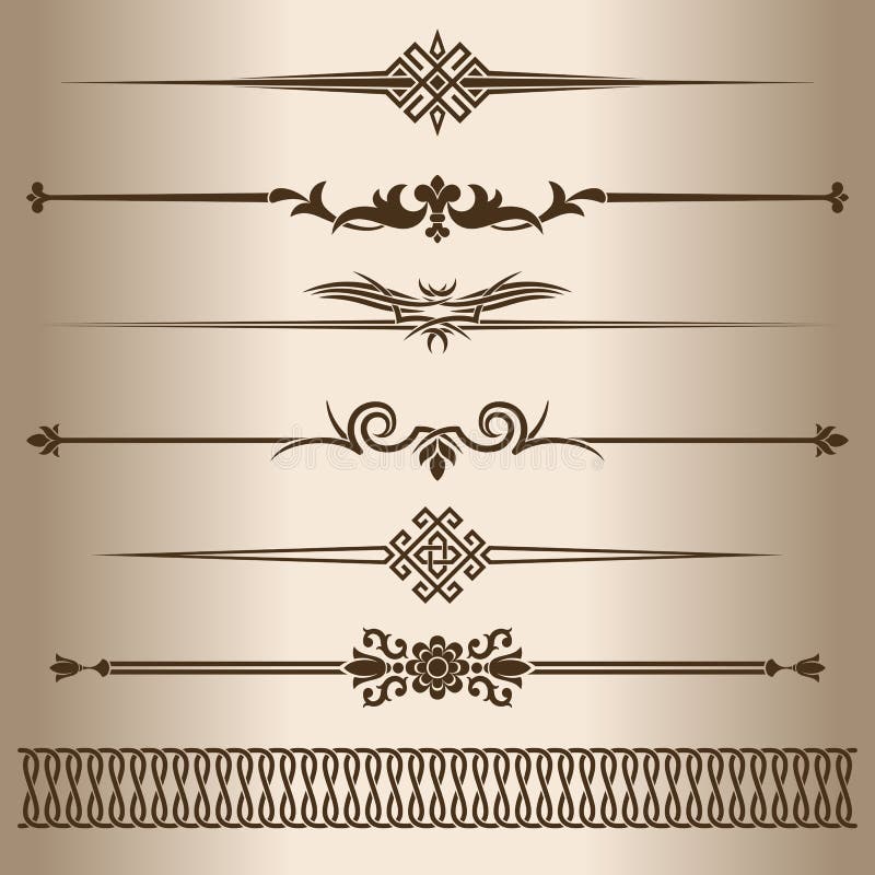 Líneas decorativas ilustración del vector. Ilustración de elegante ...