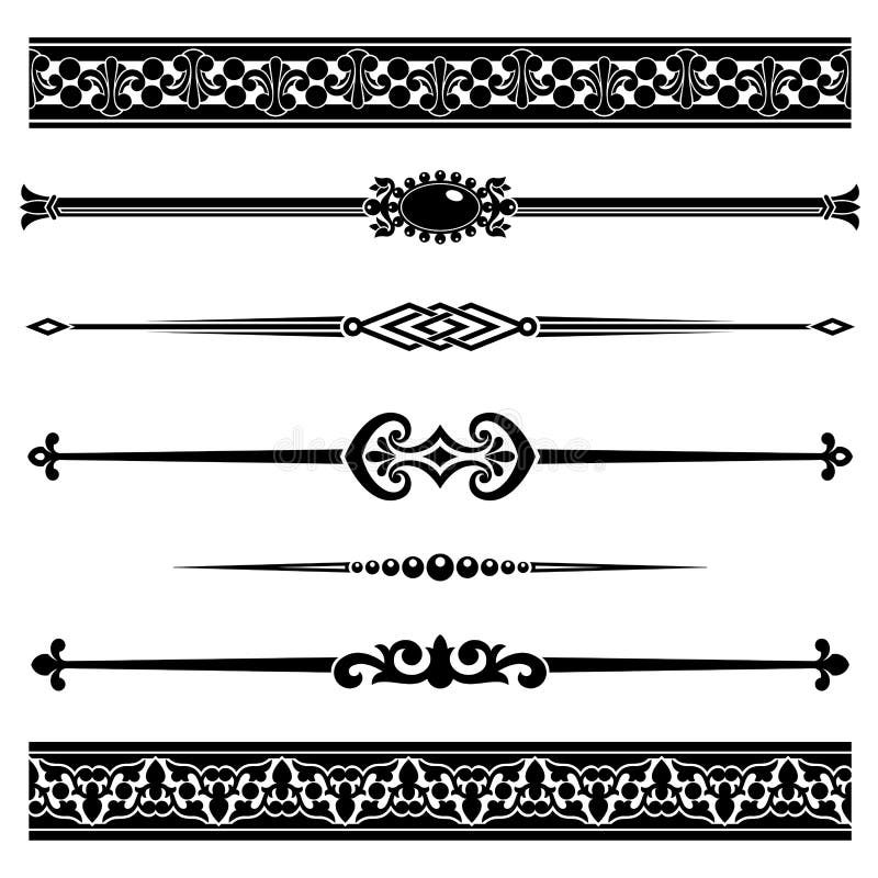 Líneas decorativas ilustración del vector. Ilustración de ornamento ...