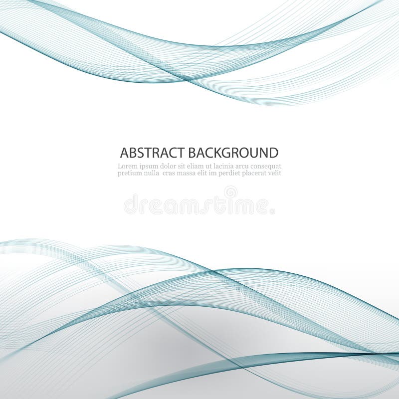 Líneas Grises Transparentes En La Forma De Onda Ilustración del Vector ...