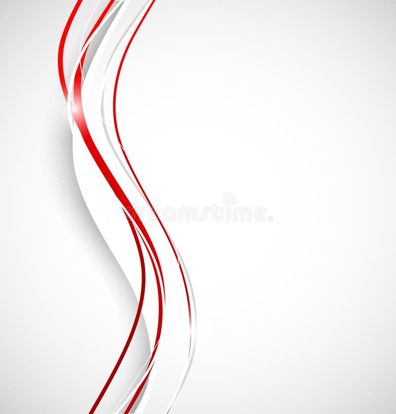Líneas Onduladas Rojas Y Grises Ilustración del Vector - Ilustración de ...