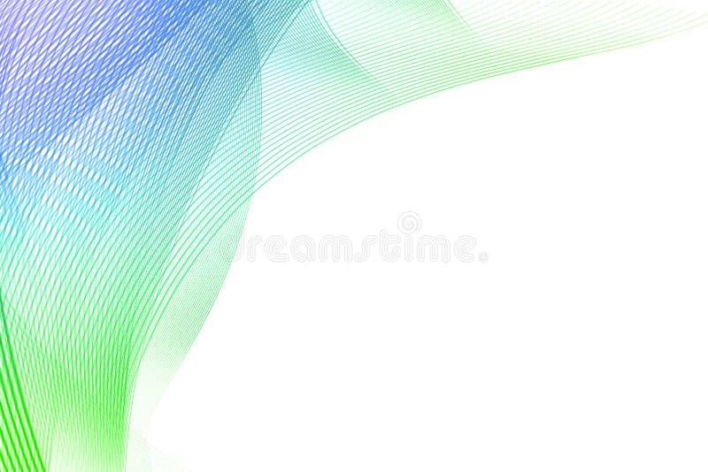 Líneas Modernas Fondo Azulverde De La Onda De Swoosh Ilustración del ...