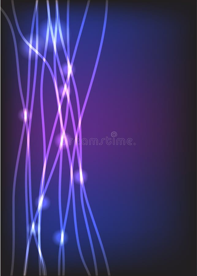 Líneas Violetas Abstractas. Stock de ilustración - Ilustración de ...