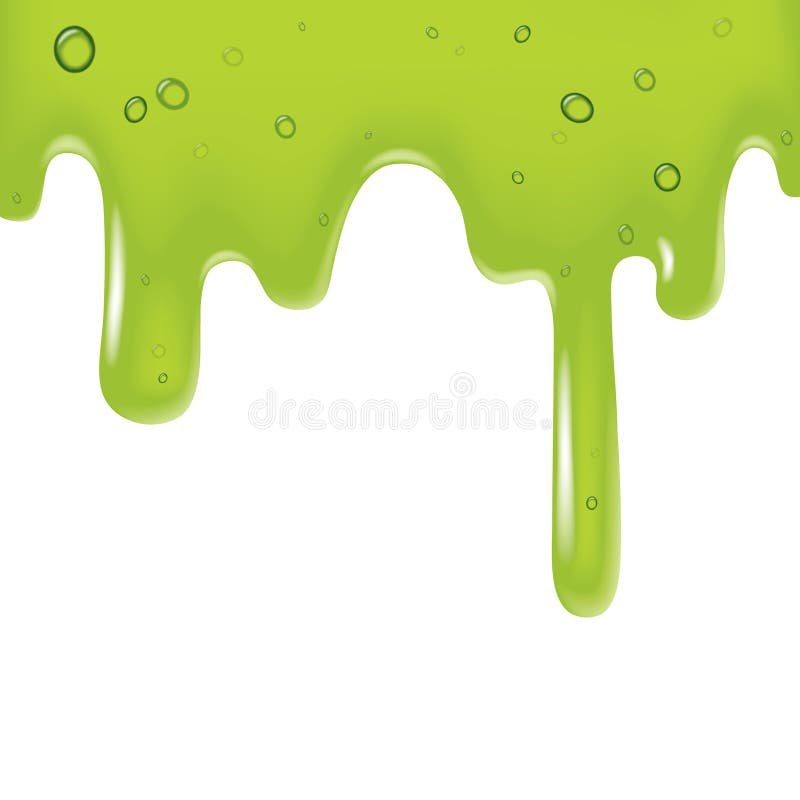 Líquido viscoso verde ilustración del vector. Ilustración de flujo ...