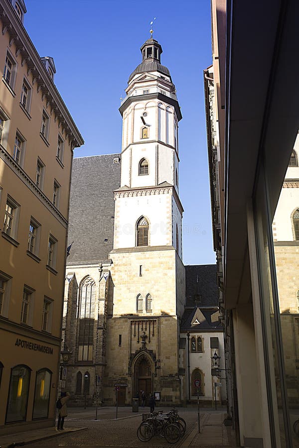 Thomaskirche Leipzig image stock éditorial. Image du actuel - 41805624