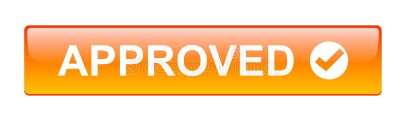 Approved button stock vector. Illustration of aproval - 156032921